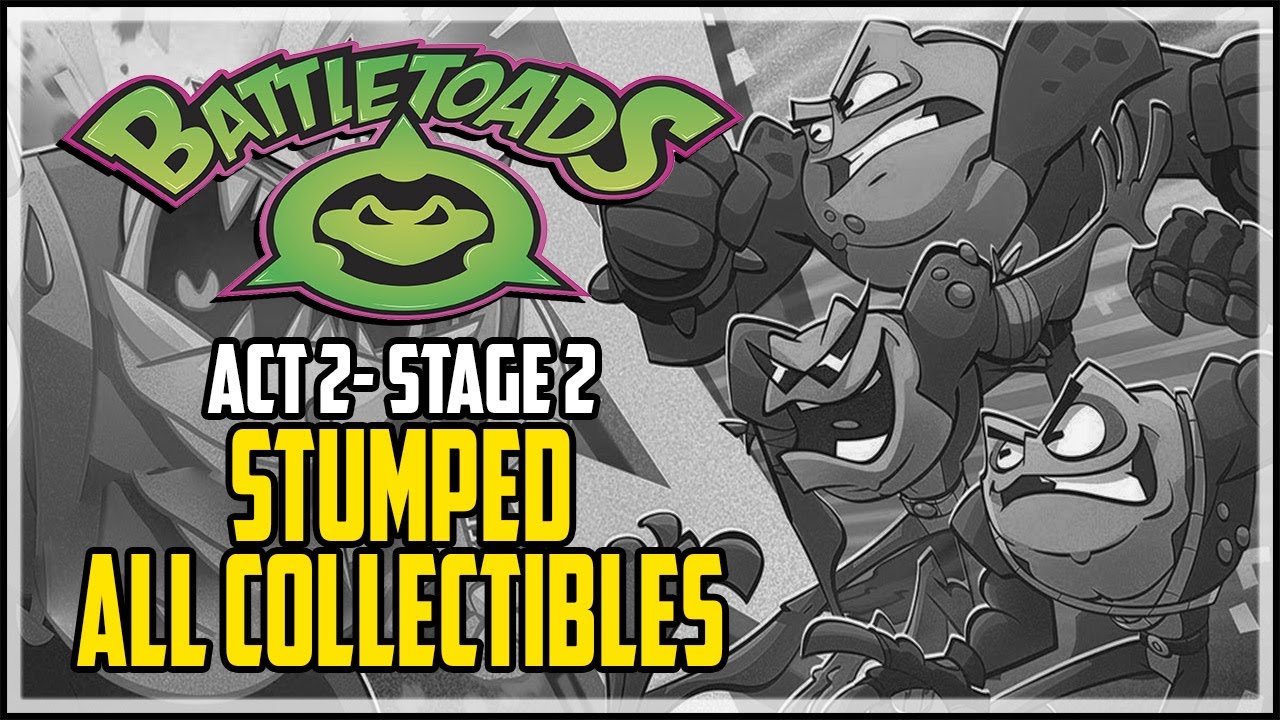 Battletoads All Collectibles - Act 2 Stage 2 - Stumped - YouTube