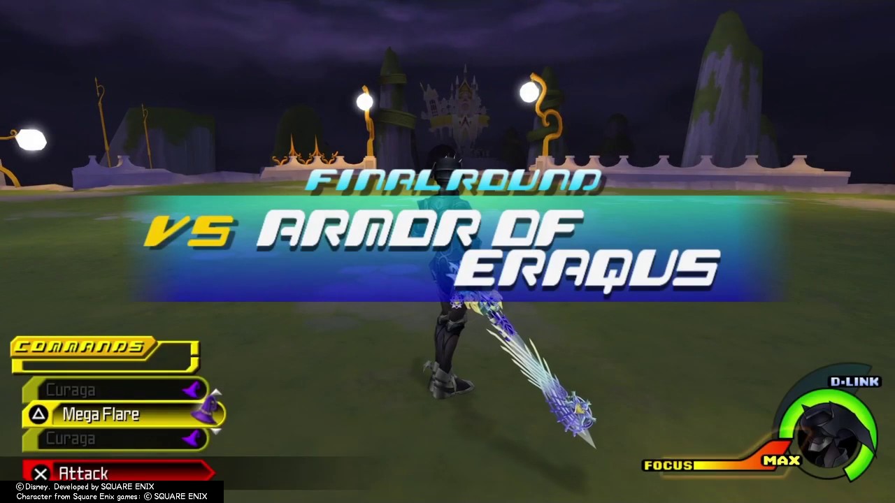 Kingdom Hearts Birth By Sleep Aqua vs Armor of Master Eraqus - YouTube