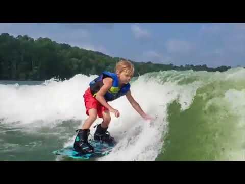 Little Boy Shows off Incredible Wakeboarding Skills - 985840 - YouTube