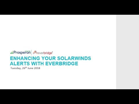 Webinar: Enhancing Your SolarWinds Alerts with Everbridge - YouTube