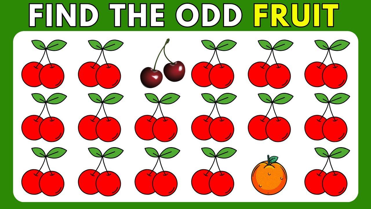 🌞Find the ODD One Out - Summer Edition 🏖️🍇 | Easy, Medium, Hard Levels ...