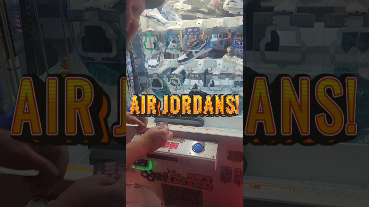 Winning Million Dollar Air Jordan Shoes on Keymaster?! #arcade # ...