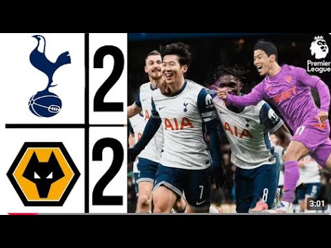 Tottenham vs Wolves 2-2 | Premier League Highlights & Goals 2024 - YouTube