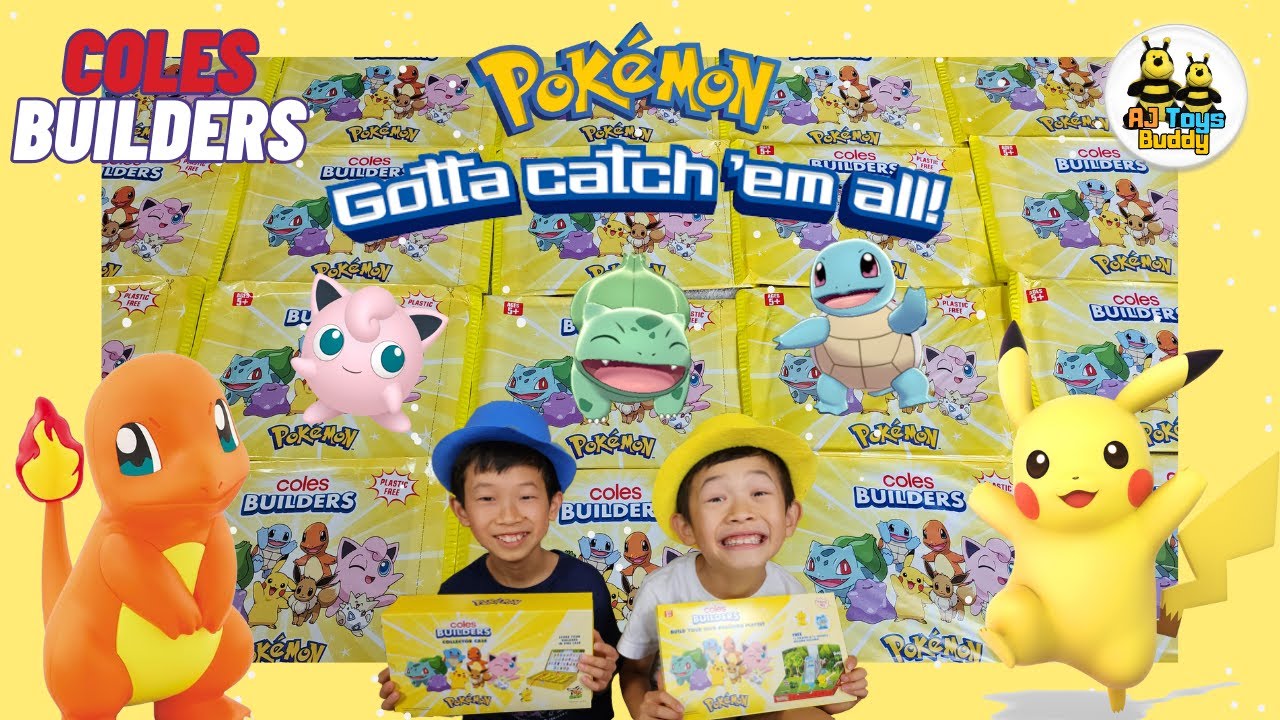 Coles Pokemon Builders | Gotta Catch 'em all! | Full Set Collection ...