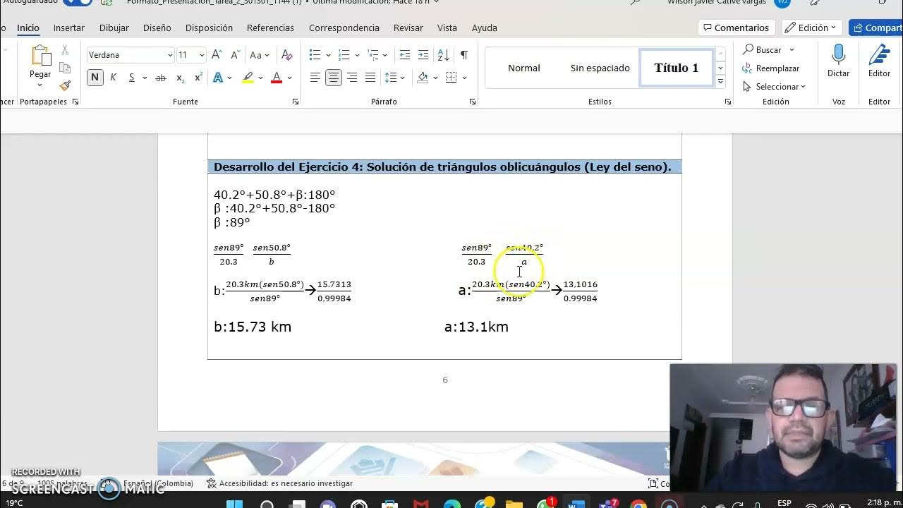 GRABACION EJERCICIO NUMERO 4_ WILSON JAVIER - YouTube