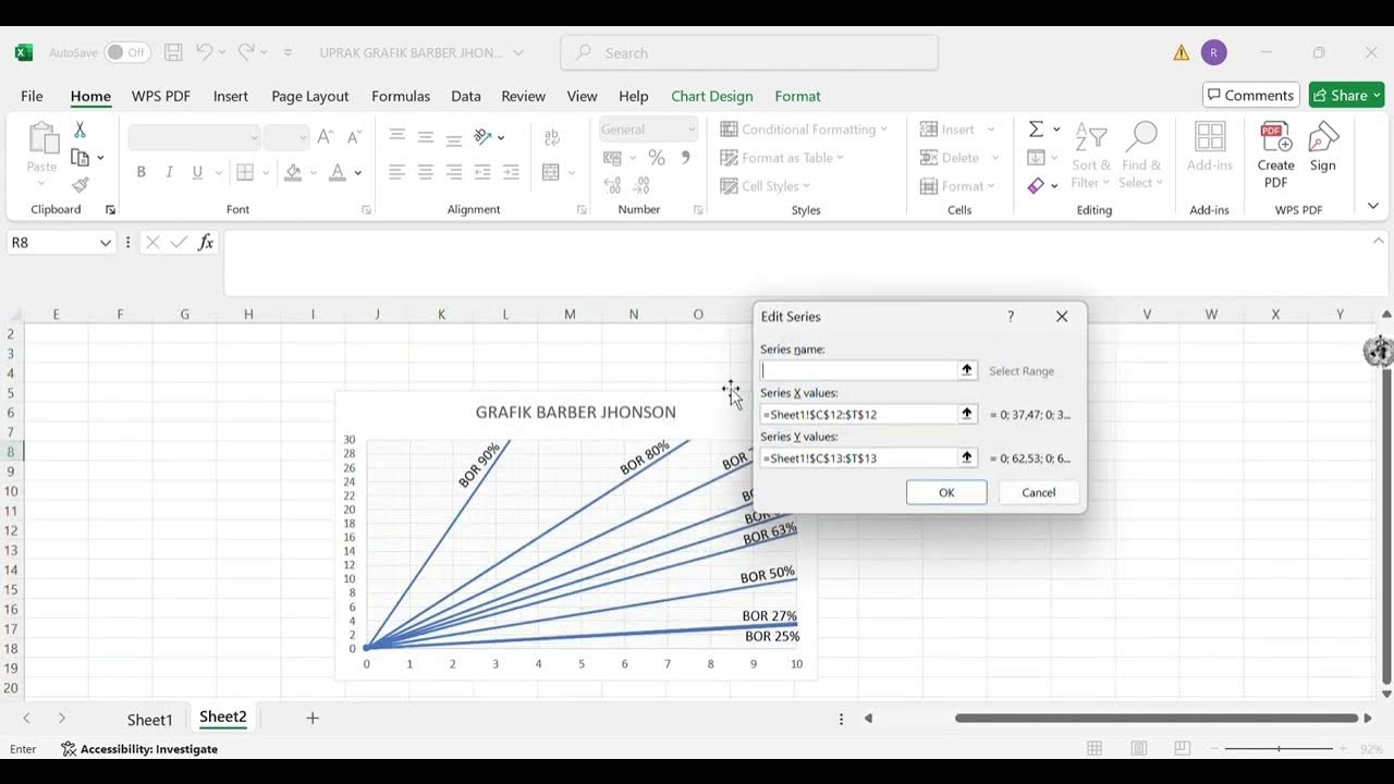 TUTORIAL MEMBUAT GRAFIK BARBER JOHNSON DI EXCEL - YouTube