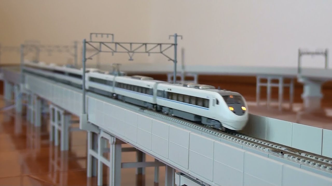 【N scale 】 湖西線？KATO 681・683系特急サンダーバードが高架線を行く！ - YouTube