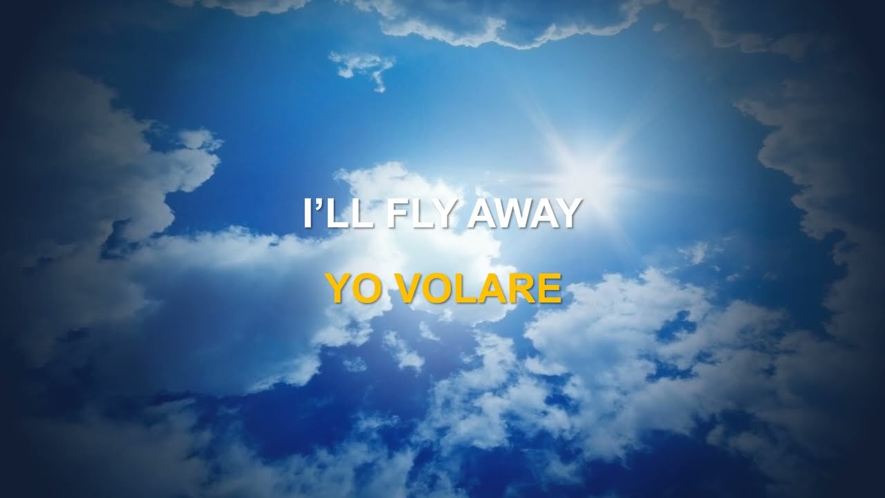 I'll Fly Away Karaoke / Yo Volare Karaoke - YouTube