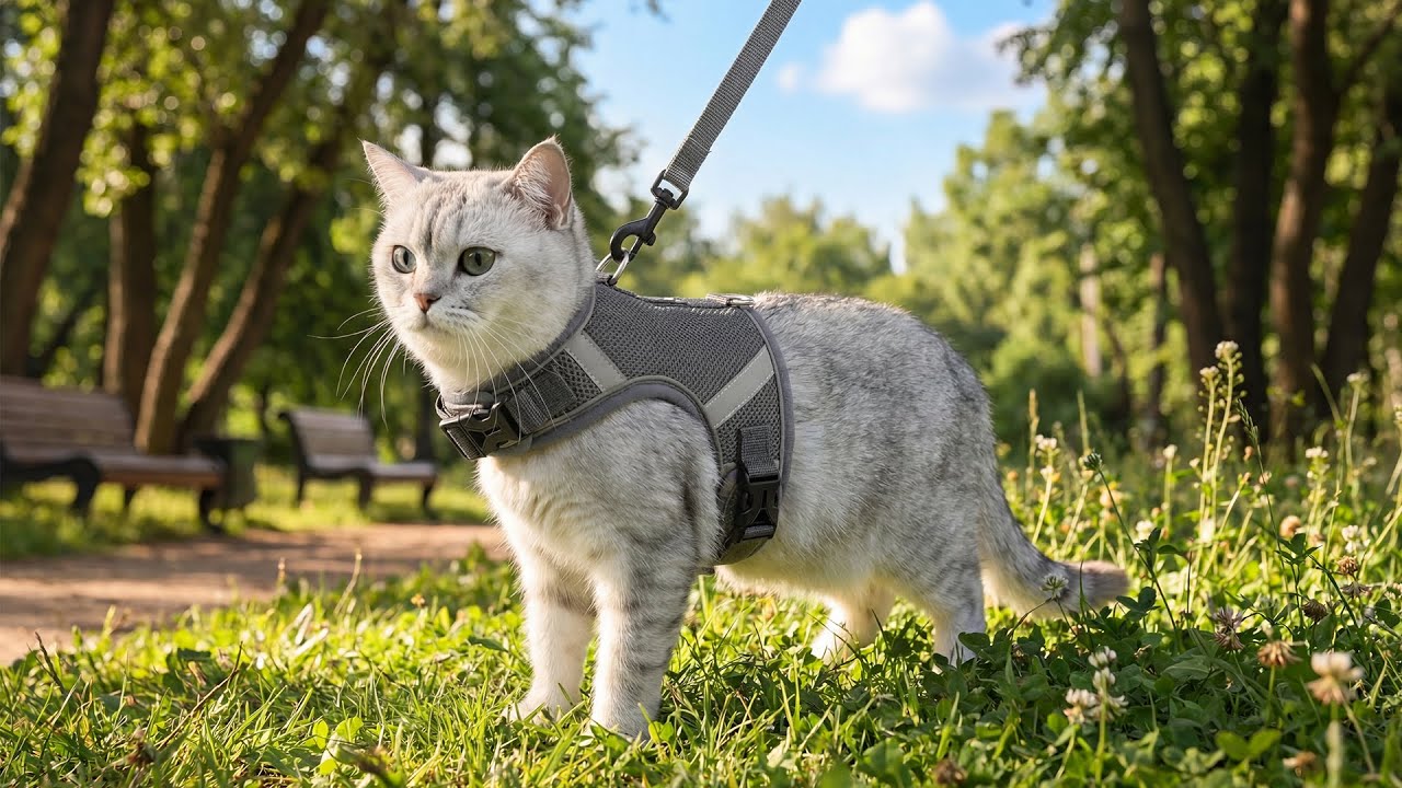 pangdi Cat Harness and Leash Cat Vest - YouTube