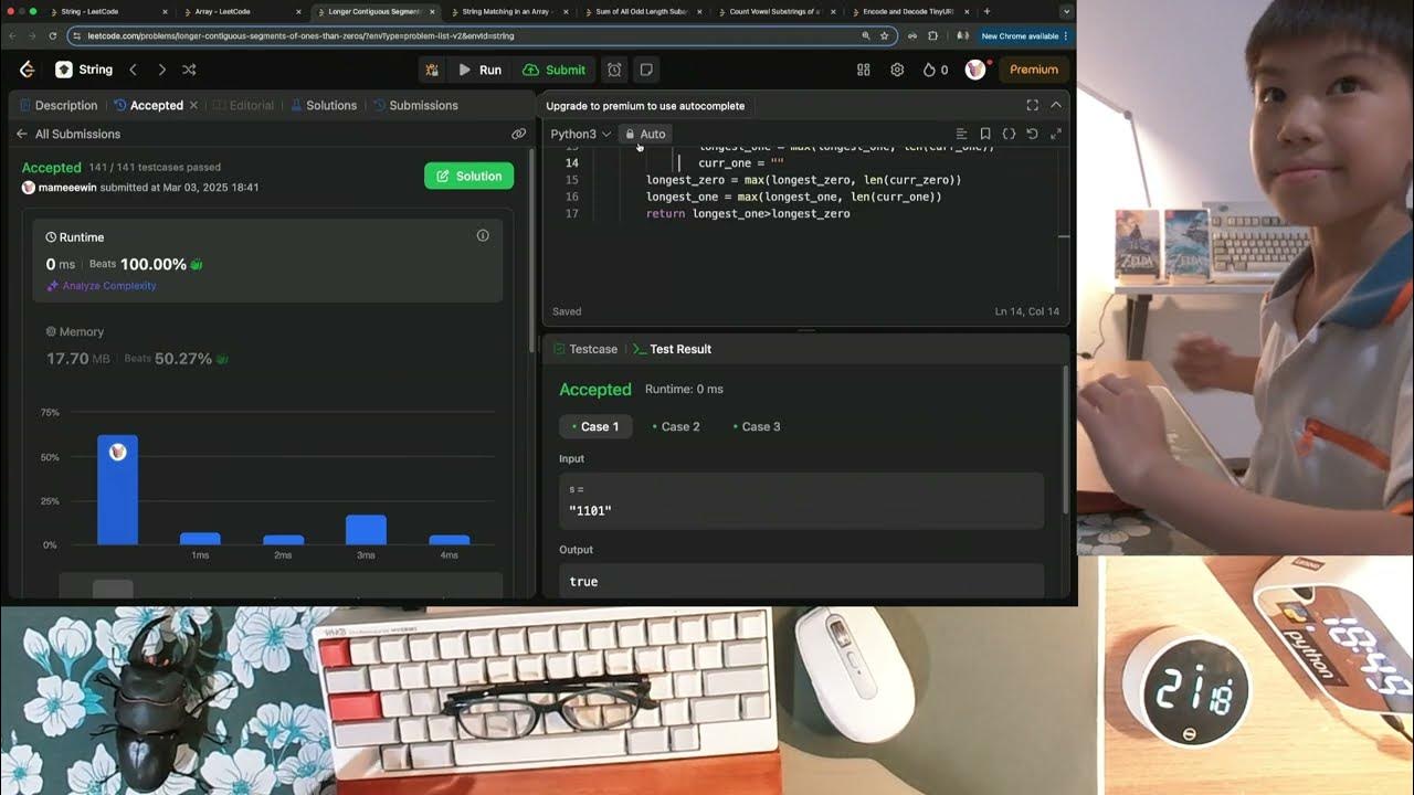 LeetCode | Python | HHKB keyboard | 40 min real time | no talking | EP-30 - YouTube