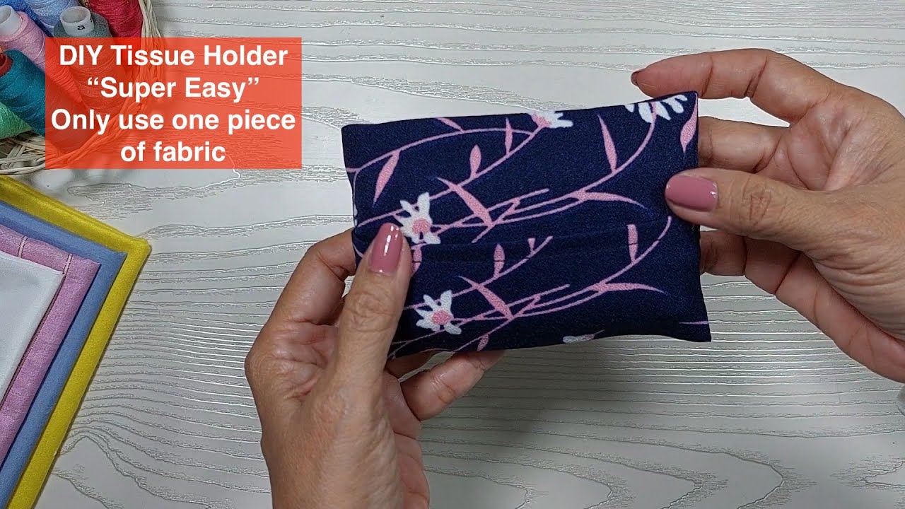 How to Make Pocket Tissue Holder - DIY Tissue Holder with Card and ...