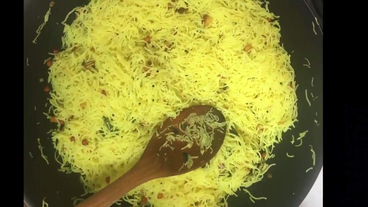 How to make sevai from ready made mix | Lemon Sevai | Rice noodles ...