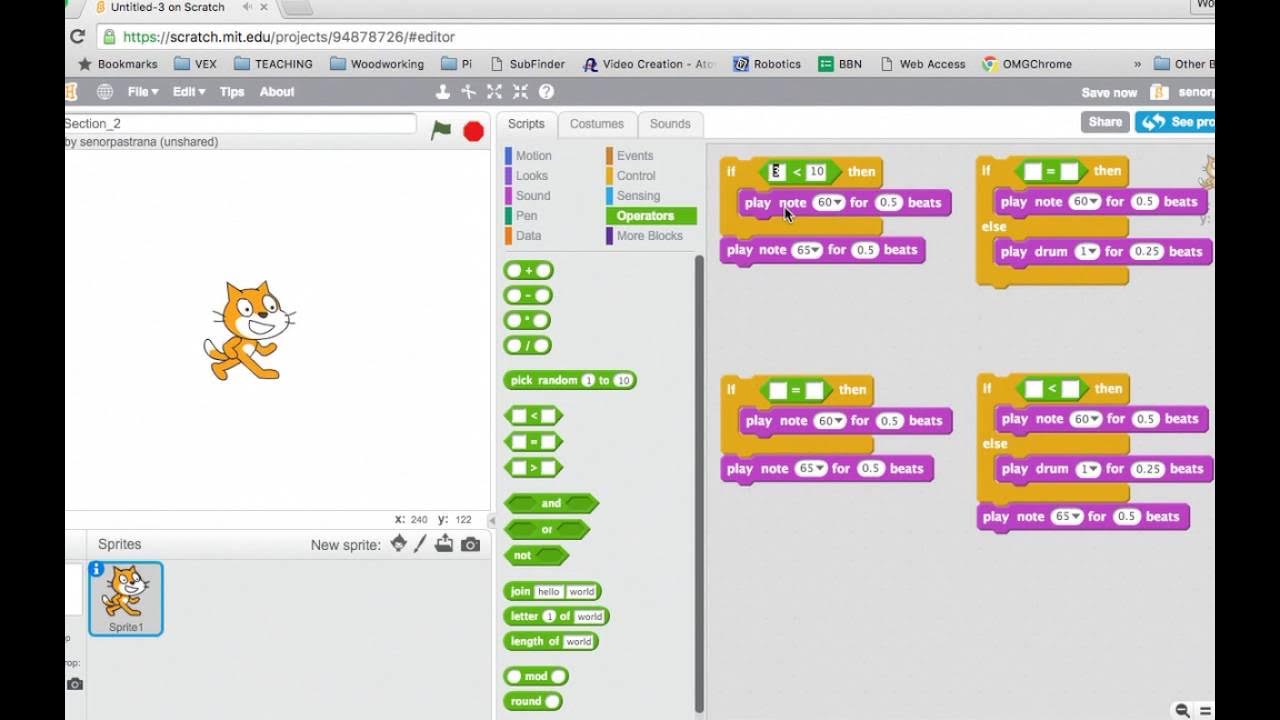 Scratch Programming - If and If Else Statements - YouTube