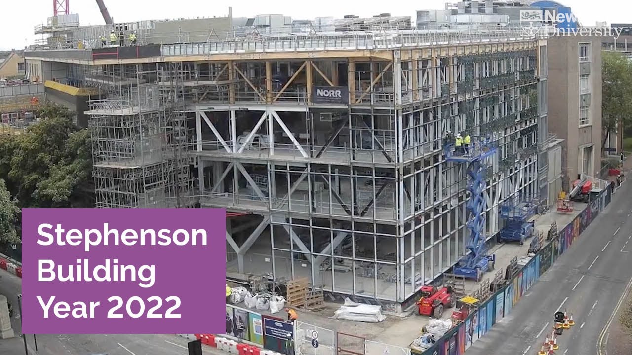 Stephenson Building Re-Development Year Long Timelapse 2022 - YouTube