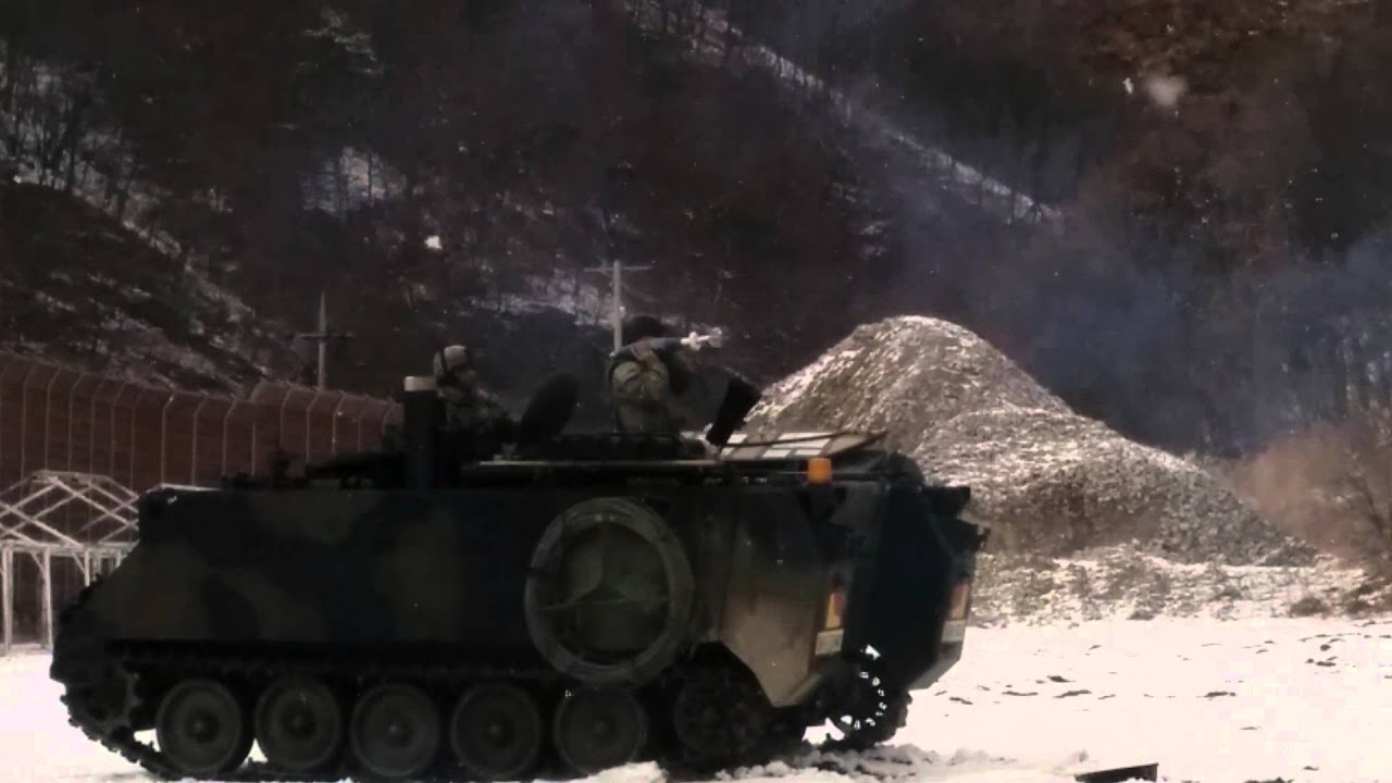 Mortar rounds in the snow - YouTube