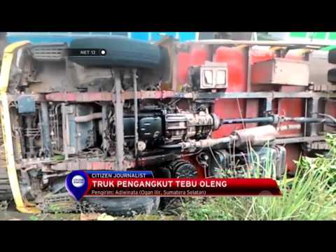 Truk Pengangkut Tebu Oleng - NET 12