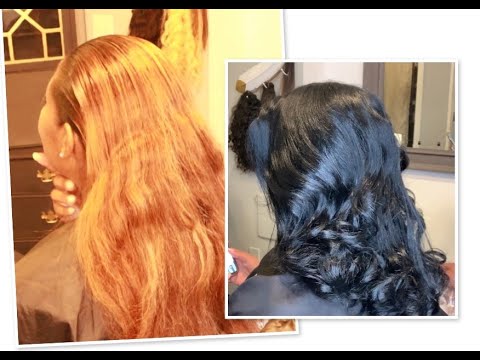 From BLONDE to BLACK| NATURAL HAIR| Keratherapy Color Lock KERATIN ...