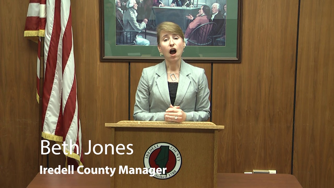 COVID-19 Information Video - Iredell County Manager Beth Jones 3-27 ...