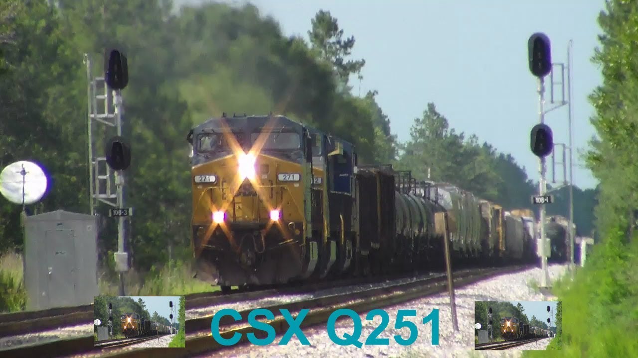 CSX Trains 2017: CSX Q251-18 - YouTube