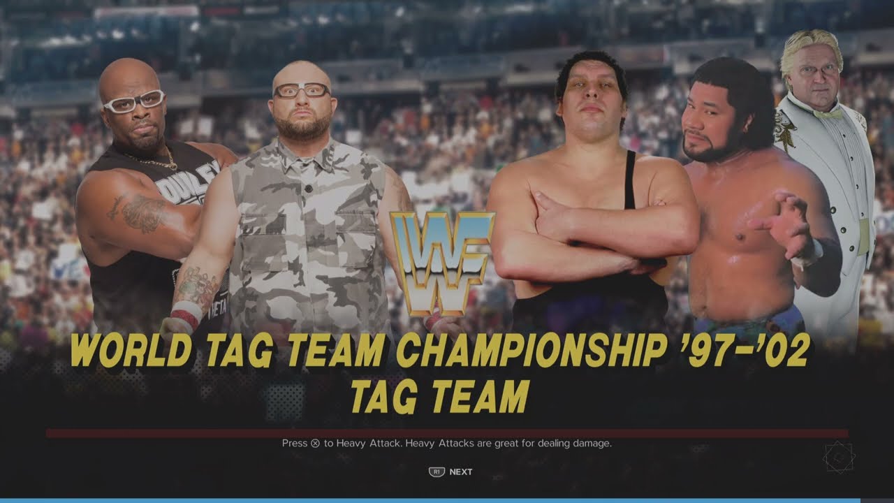 WWE 2K24 Colossal Connection VS Dudley Boys WWF Tag Team Championships ...