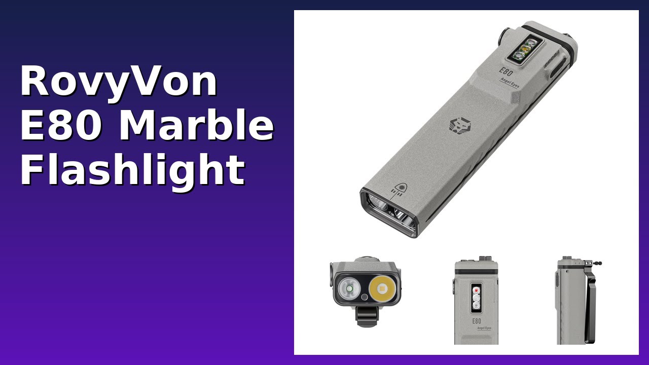 REVIEW (2026): RovyVon E80 Marble Flashlight. ESSENTIAL details. - YouTube