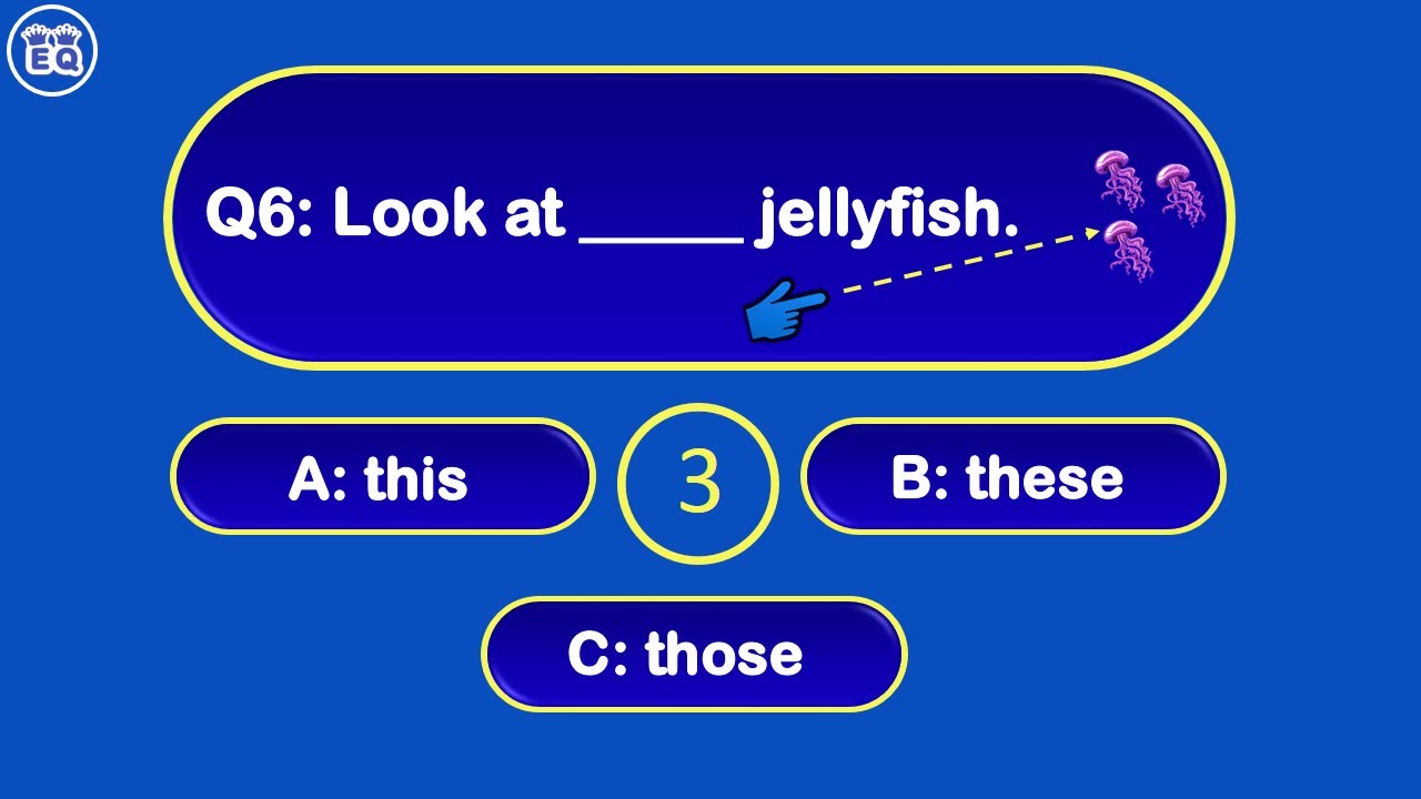Demonstrative Adjectives ( This / That / These / Those ) | Grammar Quiz ...