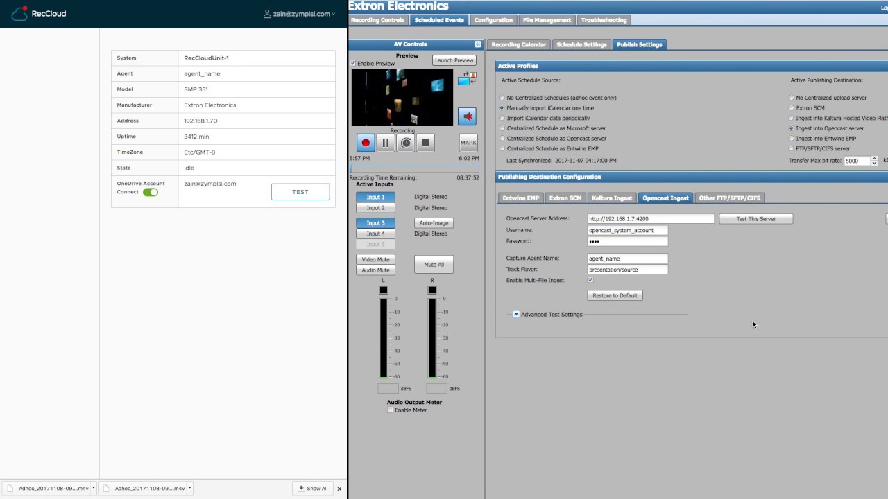 Extron SMP Opencast And Microsoft OneDrive API Integration YouTube Extron SMP Opencast And Microsoft OneDrive API Integration YouTube