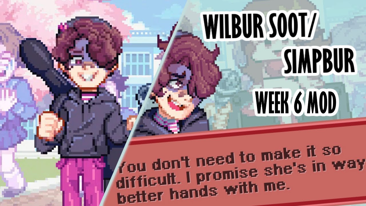 FRIDAY NIGHT FUNKIN' Mod Showcase: Wilbur Soot/Simpbur as Senpai (Week ...