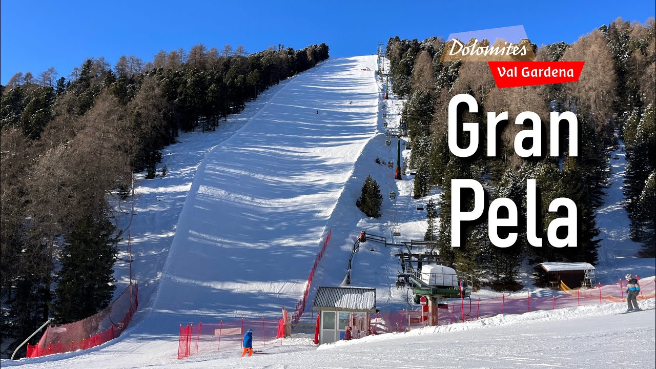 Pista Gran Pela: impegnativa pista nera del Col Raiser #valgardena # ...