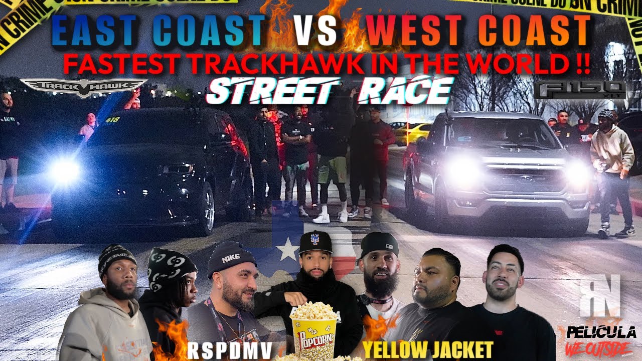 FASTEST BUILT TRACKHAWK IN THE WORLD VS CALI TWIN TURBO F150 INSANE ...