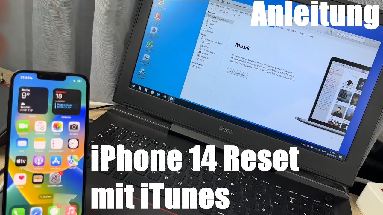 Apple iPhone 14 zurücksetzen (Reset) mit iTunes - iPhone formatieren ...