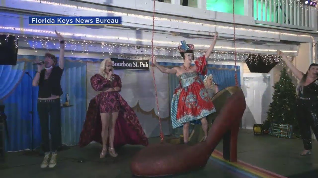 Key West 'Drag Queen Drop' Rings In New Year - YouTube
