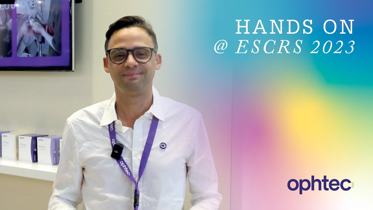 Hands on with Remko Bos and Tiago Guerreiro of Ophtec at ESCRS 2023 - YouTube