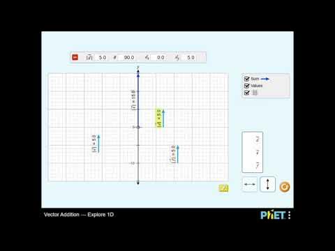 Vector Addition - Explore 1D - YouTube