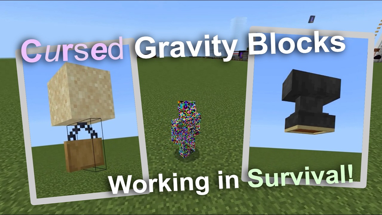 *EASY* How to obtain CURSED GRAVITY BLOCKS in Survival Minecraft ...