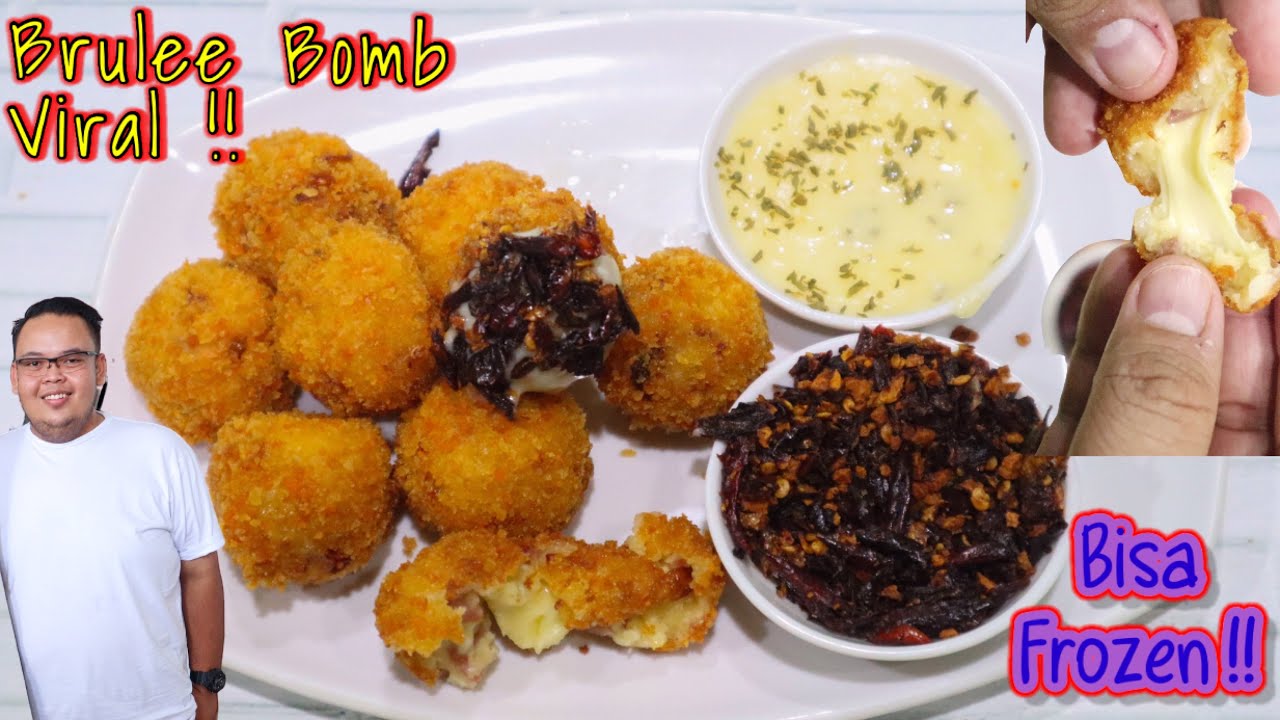 BRULEE BOMB DENGAN SAUS KEJU DAN CABE KERING || BRULEE BOMB WITH ...