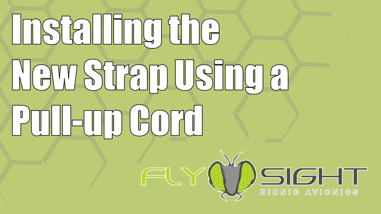 Installing the New Strap Using a Pull up Cord - YouTube