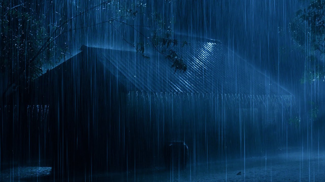 Deep Sleep Instantly on Stormy Night | Thunderstorm, Heavy Storm Rain ...