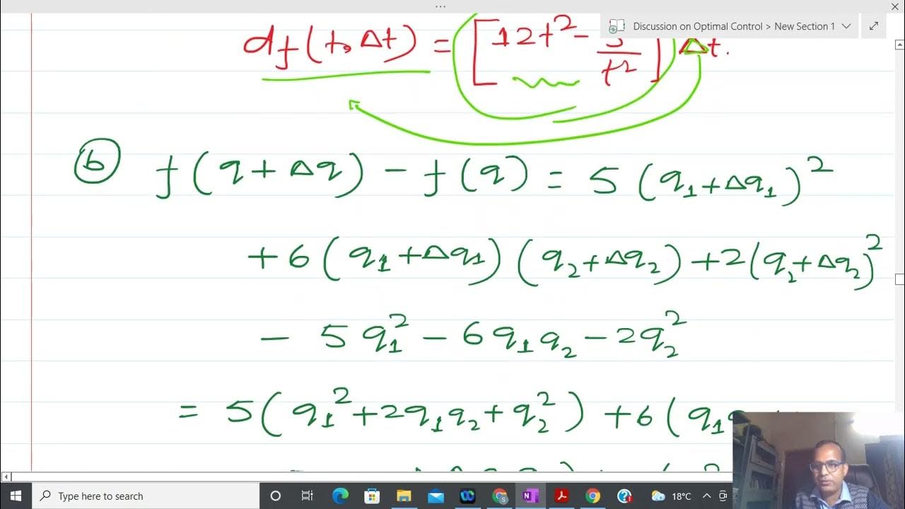 EE-564: Lecture-5(Discussion on Optimal Control): Problems on The Calculus of Variations - YouTube