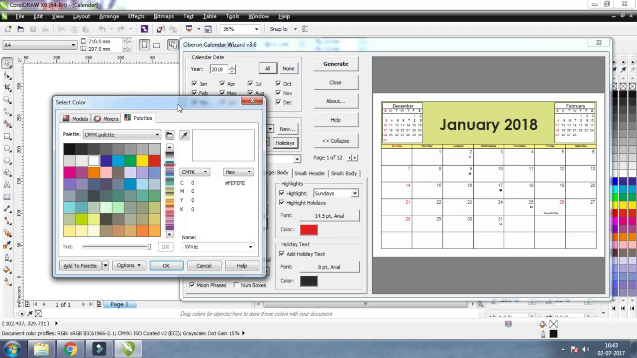 How To Make Calendar In CorelDraw YouTube How To Make Calendar In CorelDraw YouTube