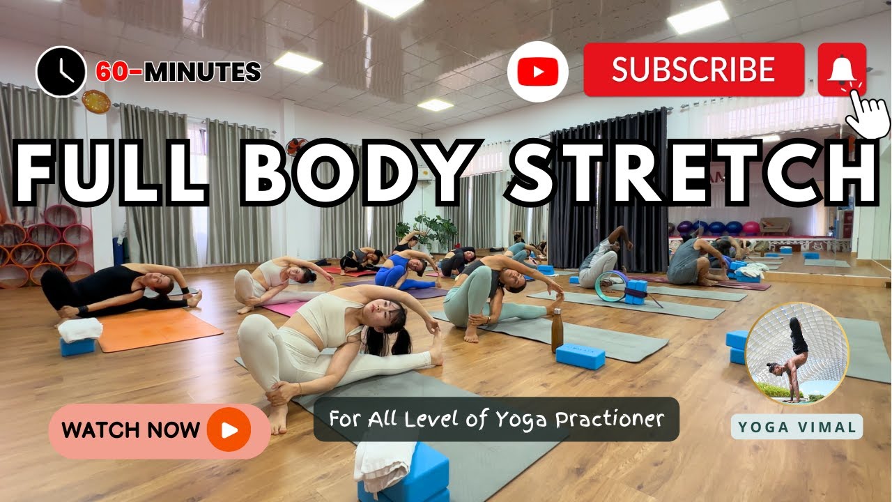60 Min Full Body Stretch - Deep Yoga Practice for Athletes| Master ...