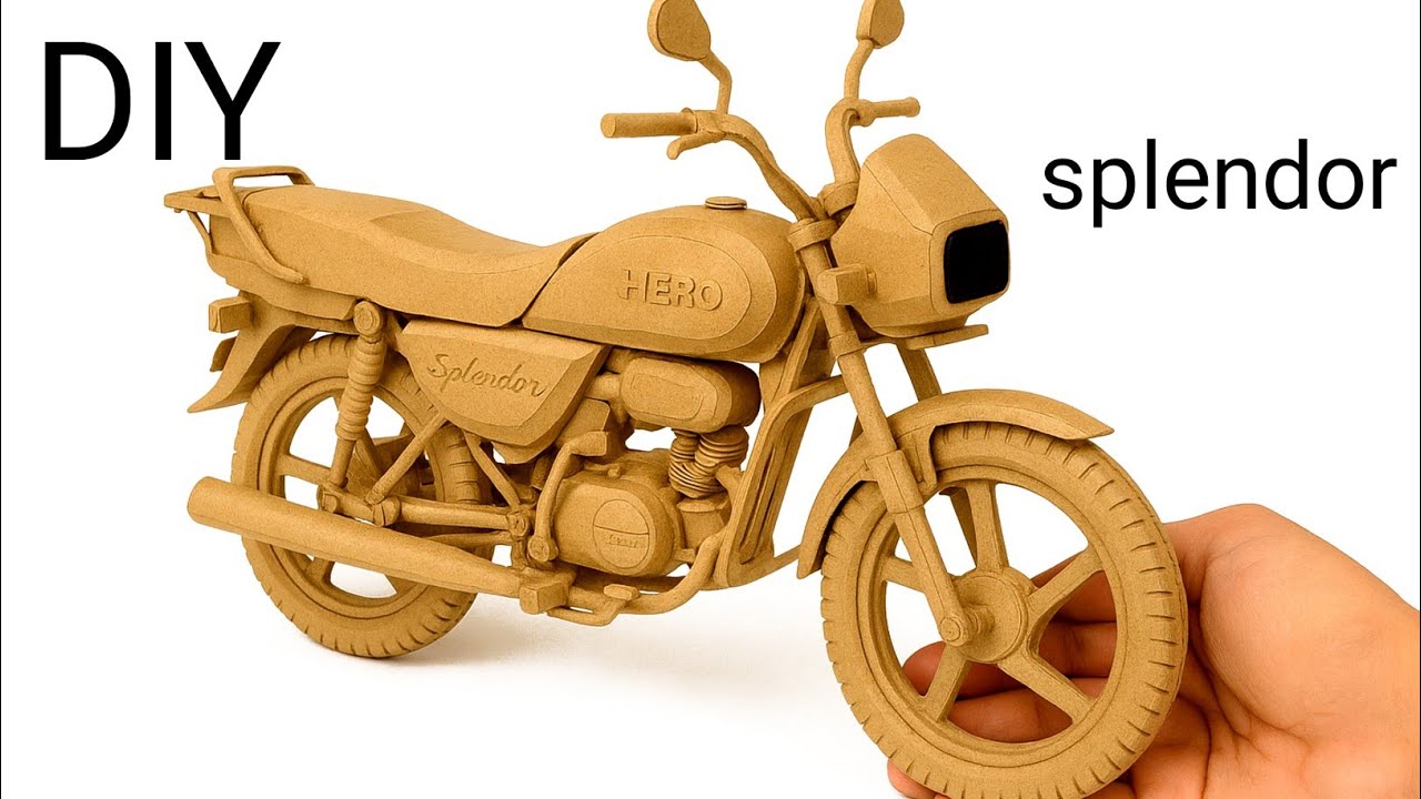 how to make a Splendor bike with cardborad || DIY Splendor bike || # ...