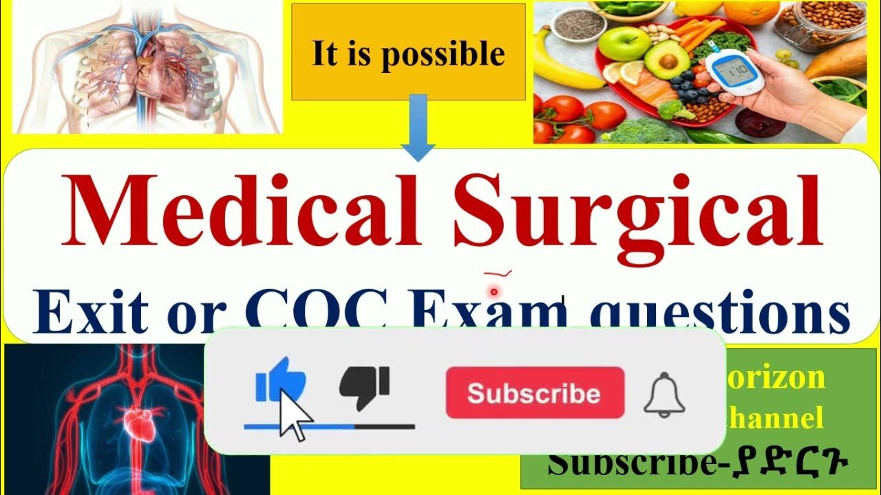 how Master Medical-Surgical Nursing for #Exit #coc #nclex exam Prepara, #amharic #english part 5 ...