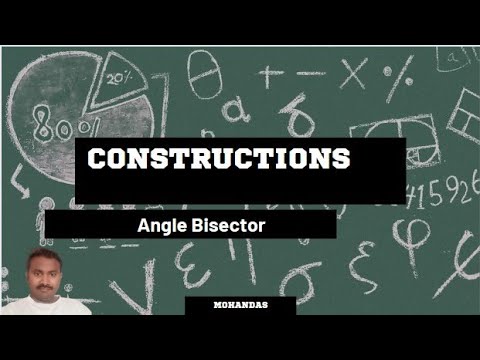 Constructions: How to make Angle Bisector - YouTube