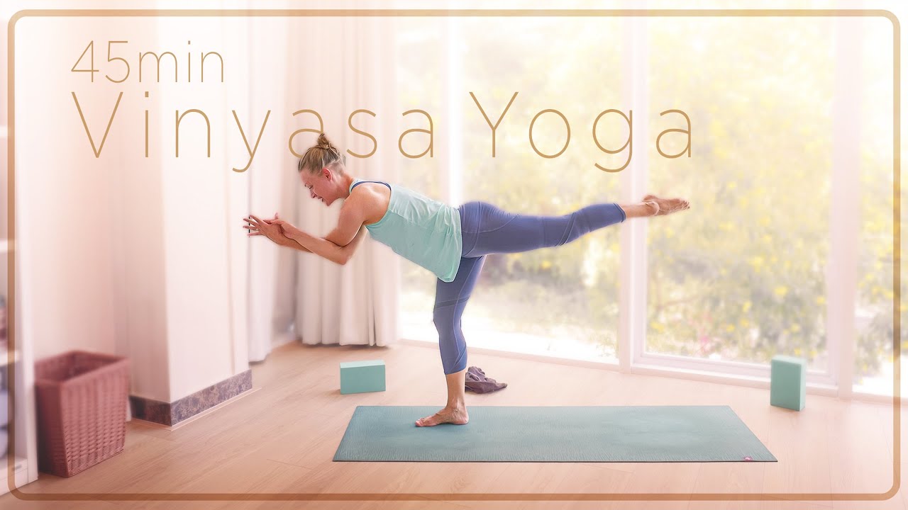 45 min Vinyasa Flow Yoga Practice - Deep Dive into Hips and Shoulders ...