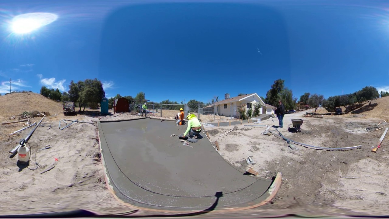 ADA Compliance Concrete Stairs and Concrete Ramp - YouTube