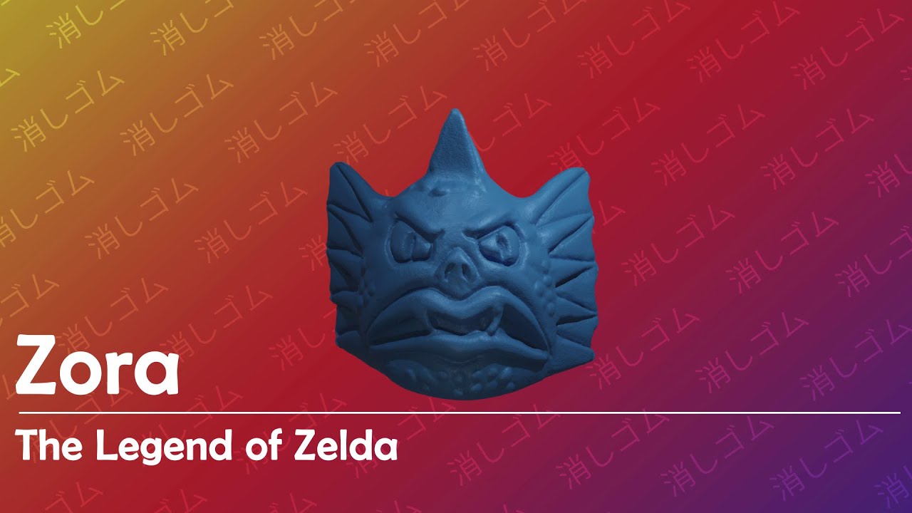 3D Scanning Retro Zelda Toys - Zora - YouTube