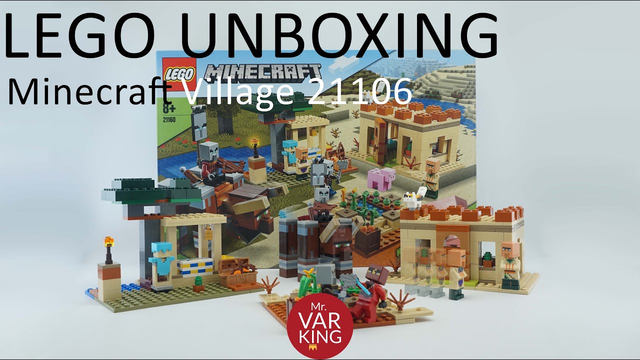 LEGO Unboxing "Minecraft Desert Village" LEGO Set 21160 - YouTube