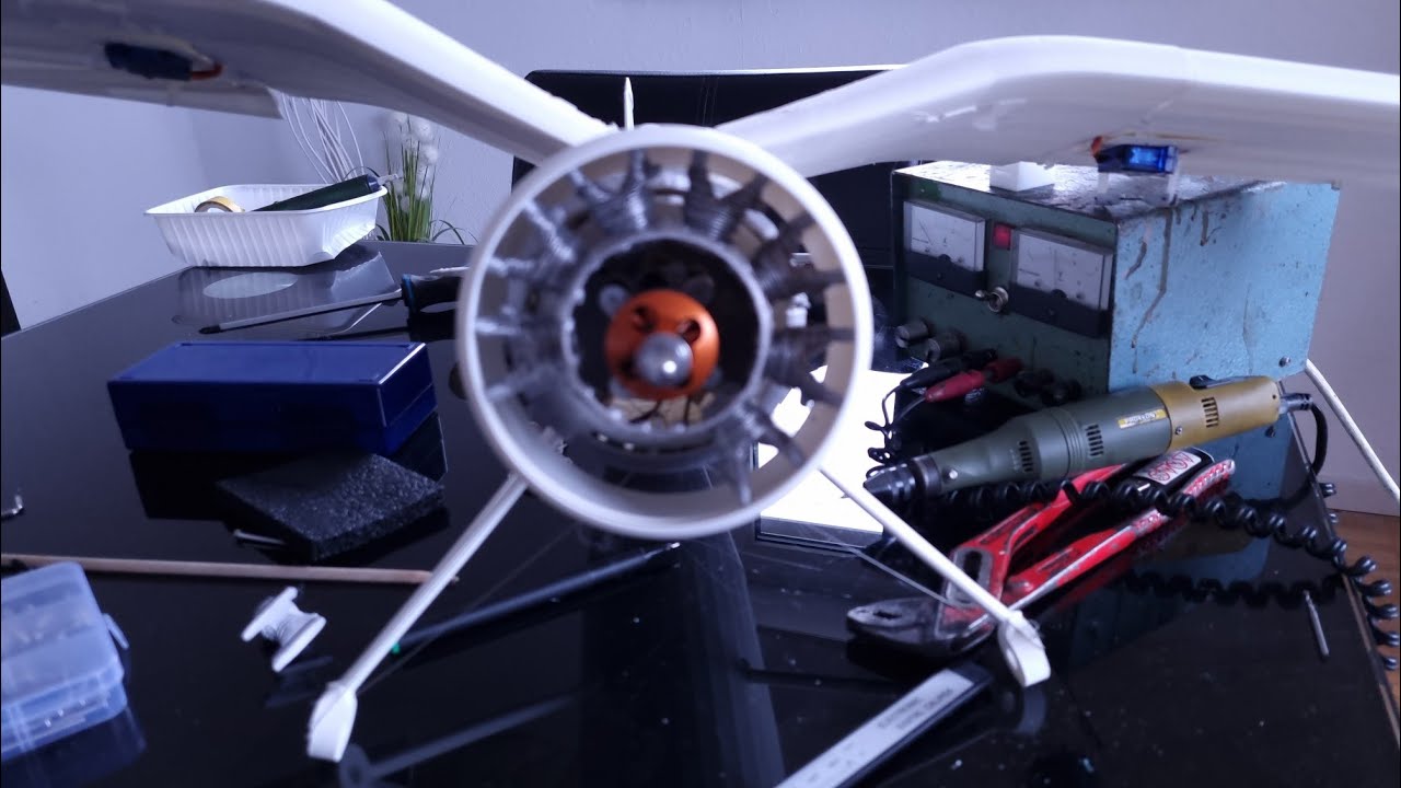 PZL 11 3 D Printed RC Modell Radial engine Dummy and Cowling. Built ...