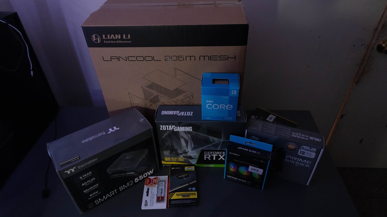 Budget PC Build Lian Li 205 Mesh - YouTube